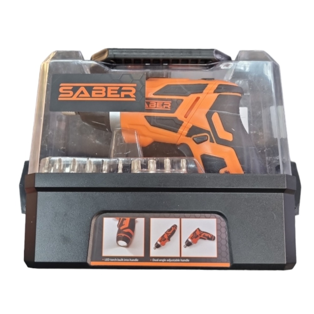 New saber 3.6 volt li-ion cordless screwdriver set - Own4Less